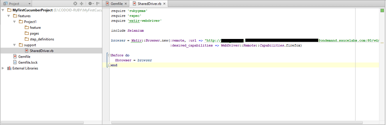 Creating a Ruby Cucumber Project - Codoid