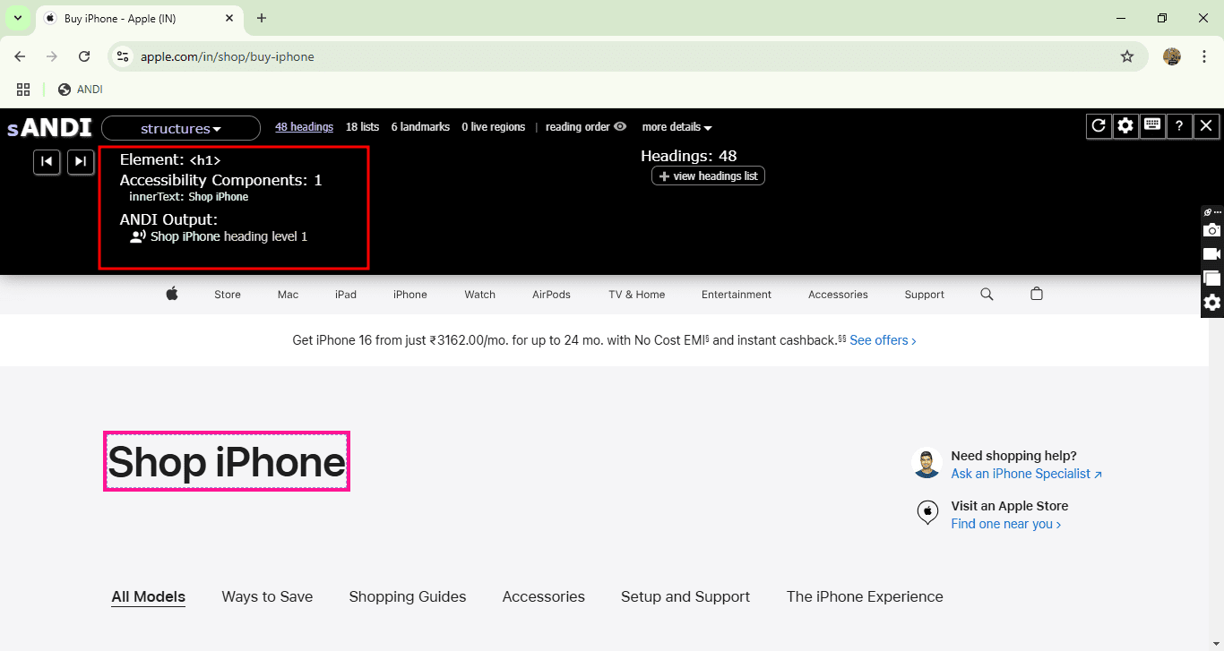 ANDI Accessibility Testing Tool Tutorial - Codoid
