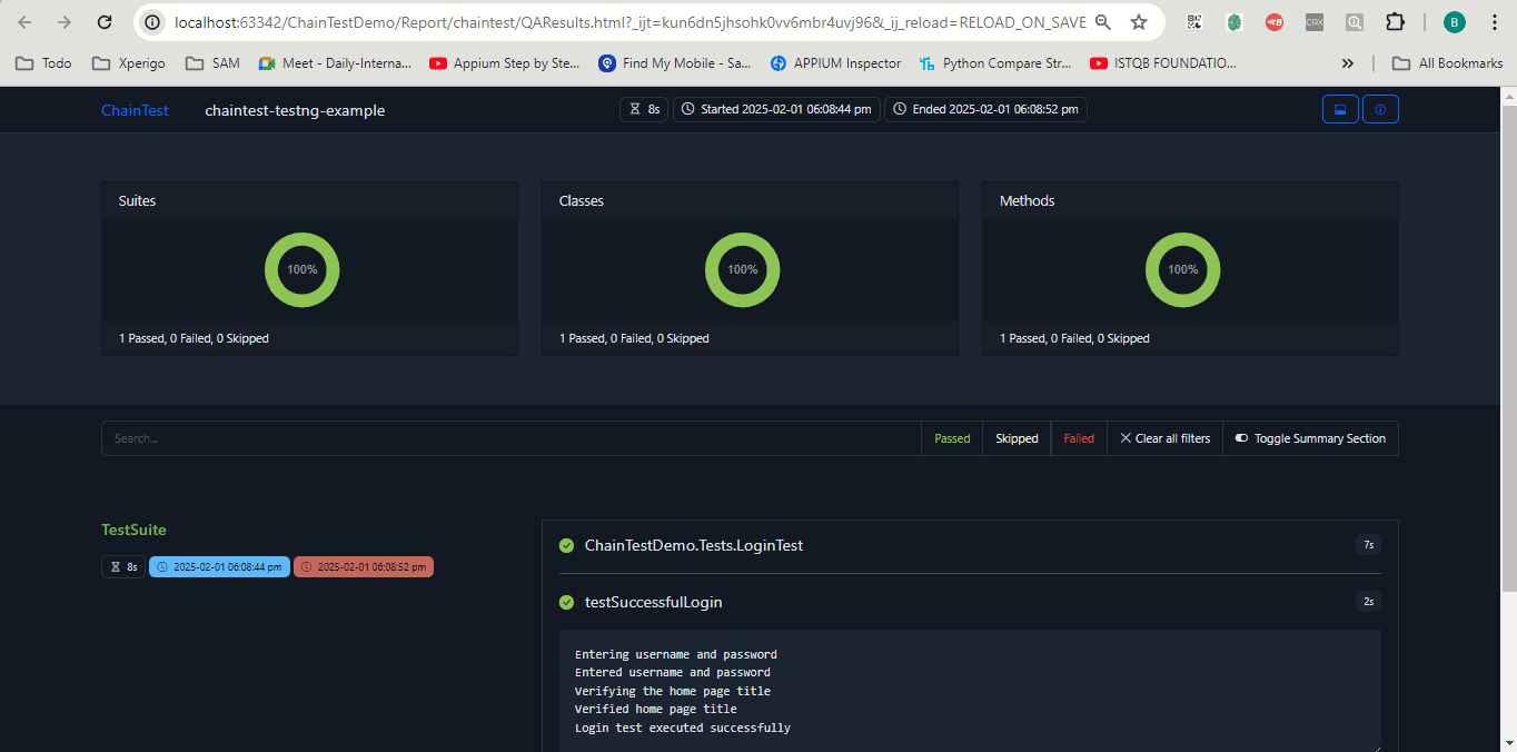 ChainTest Report Generation with Selenium - Codoid