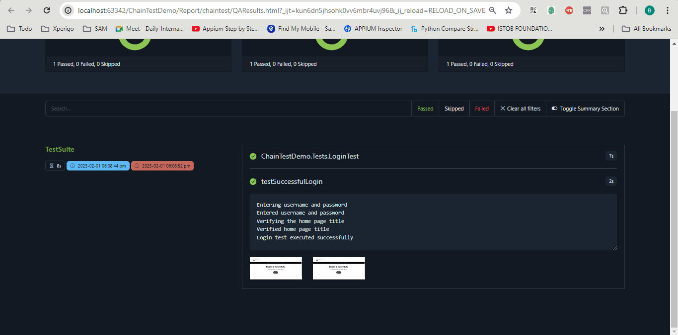 ChainTest Report Generation with Selenium - Codoid
